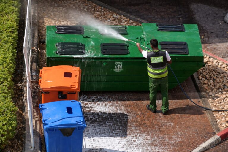 Professional Dumpster Pad Cleaning | Kitchen Guard